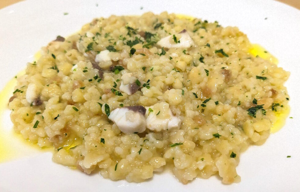 Ricetta Fregola Sarda con pesce semplice e veloce